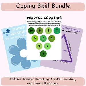 Mental Health Coping Skills Handout for Therapists- Coping Skill Bundle ...
