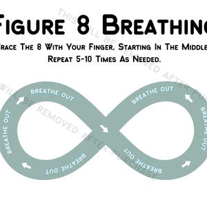 Mental Health Coping Skills Handout for Therapists- Figure 8 Breathing ...