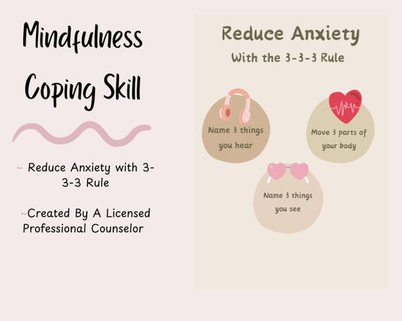 Coping Skills For Anxiety Handout