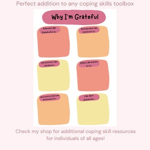 Mental Health Handouts for Therapists- Gratitude Journal- Self Care ...