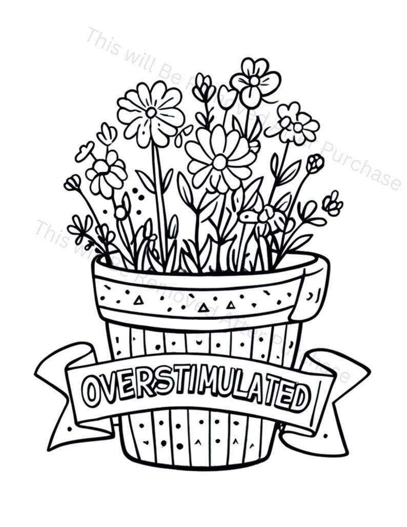 Mental Health Coloring Pages- 22 Individual Coloring Sheets ...