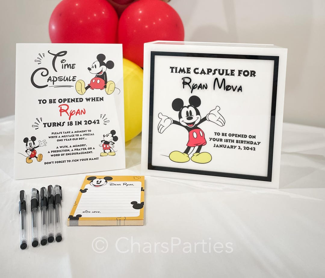 Custom Time Capsule Package for First Birthday - Baby Shower ...
