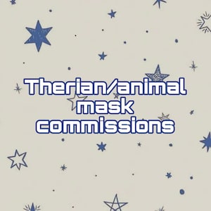 Temporarily on Hiatus! || Therian/animal Mask Commissions || READ ...