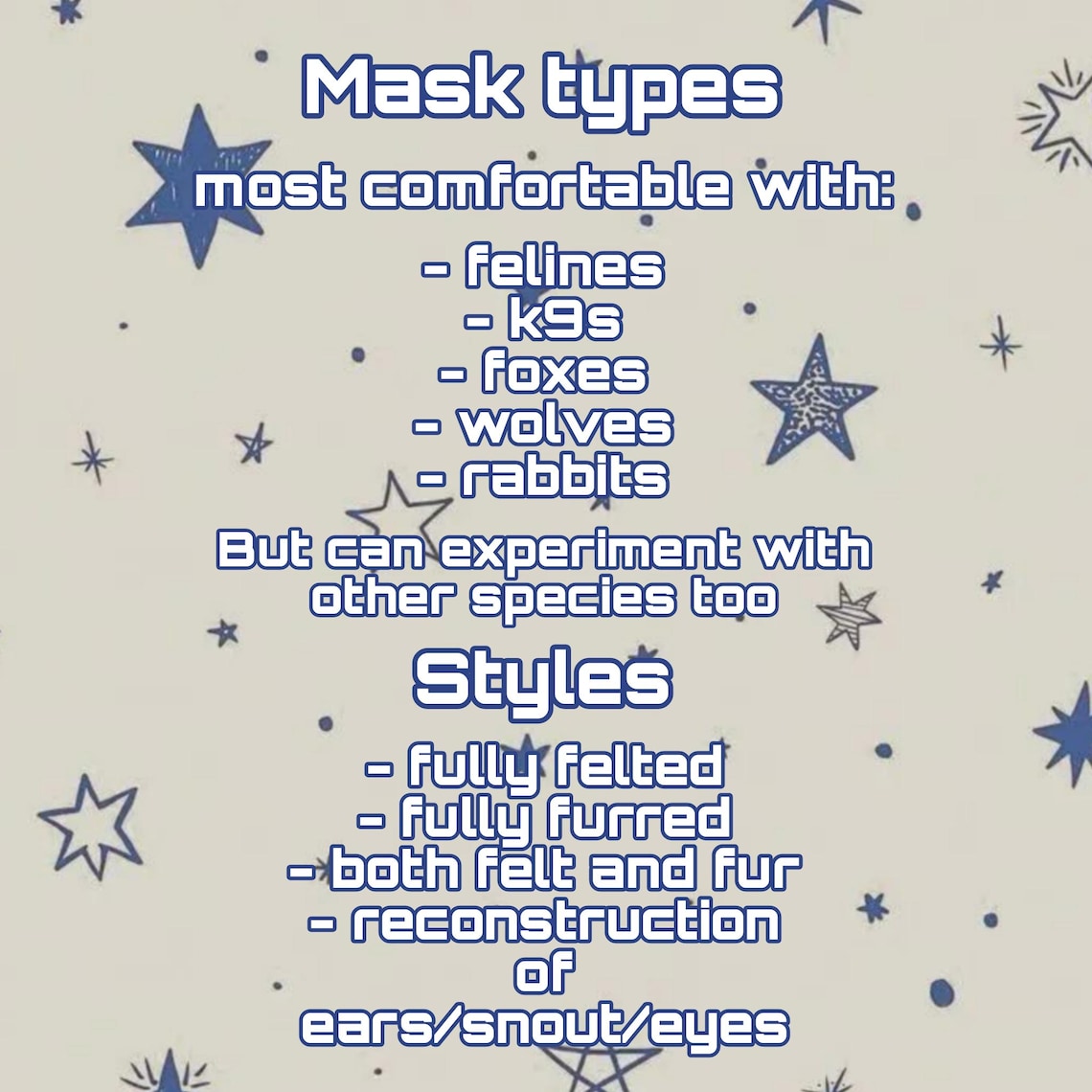 Therian/animal Mask Commissions || READ BEFORE BUYING || - Etsy