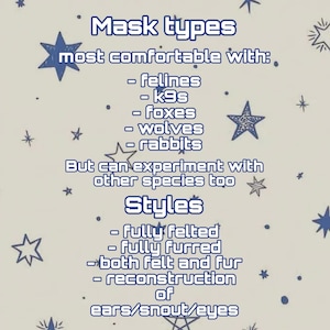 Therian/animal Mask Commissions || READ BEFORE BUYING || - Etsy