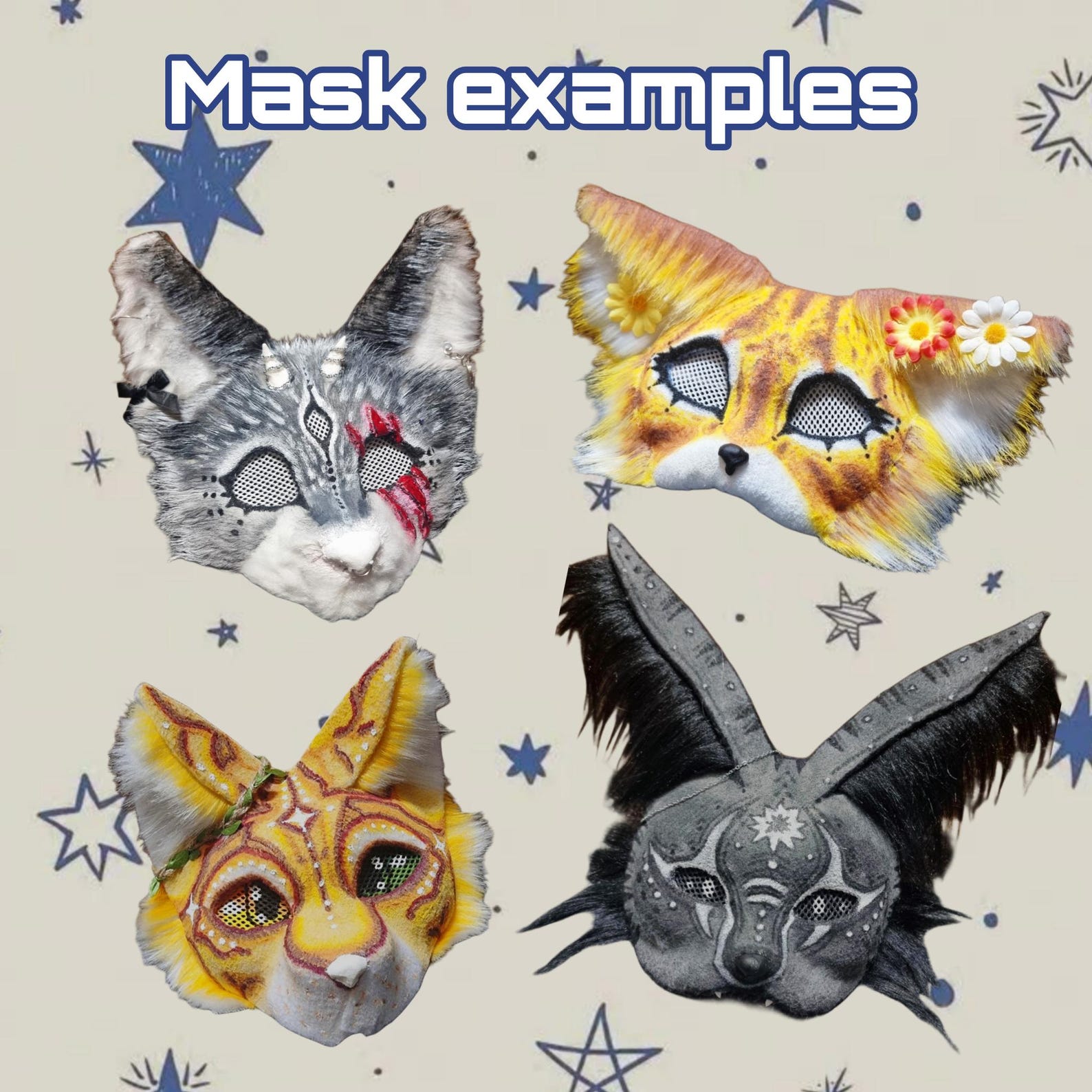 Therian/animal Mask Commissions || READ BEFORE BUYING || - Etsy