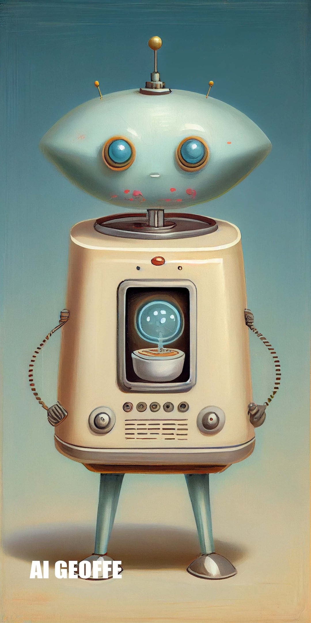 Retro Robots - SET 3, Pop Surrealism, Retro Futurism, AI, Midjourney, Instant Download ...