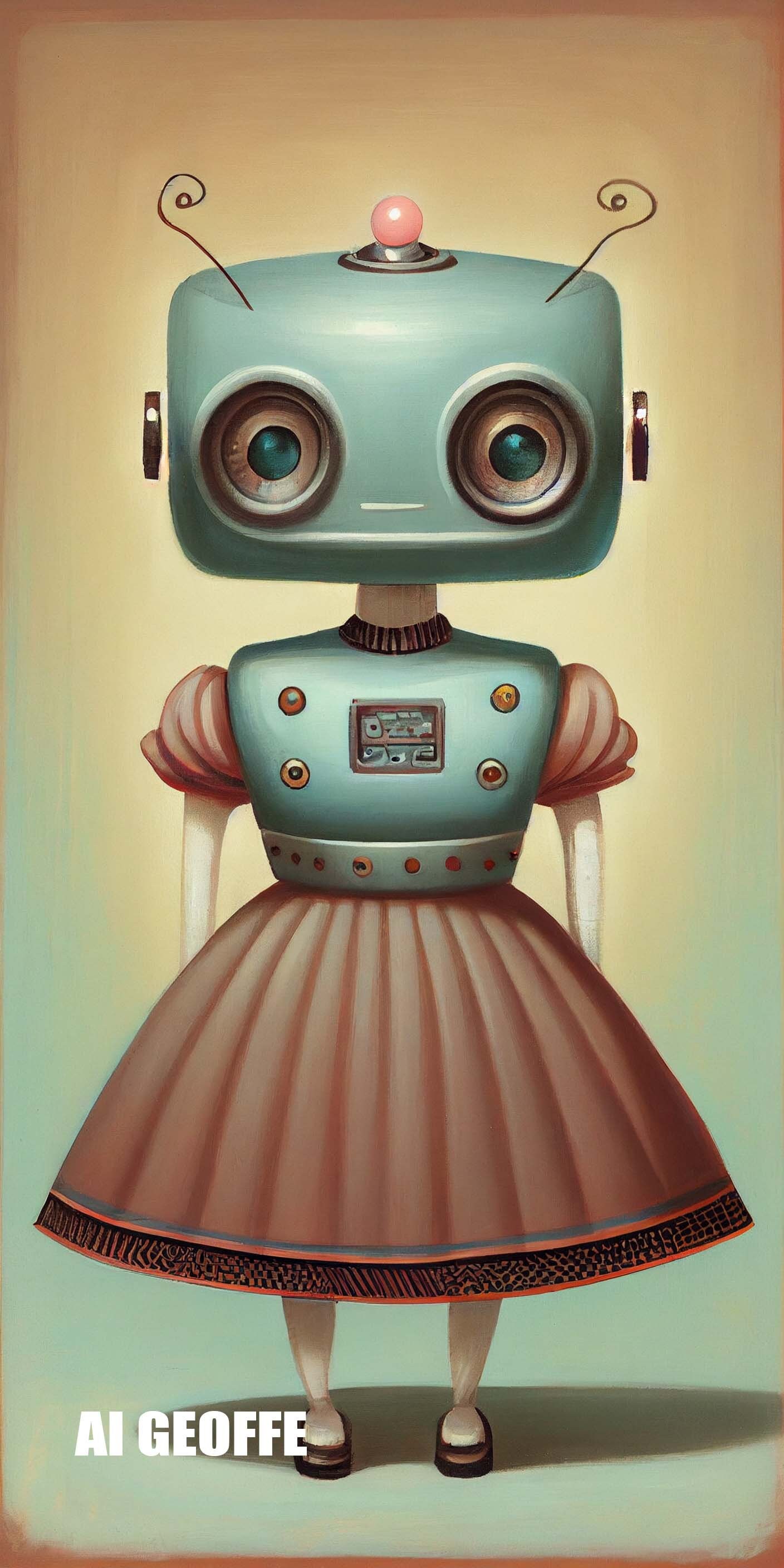 Retro Robots - SET 2, Pop Surrealism, Retro Futurism, AI, Midjourney, Instant Download ...