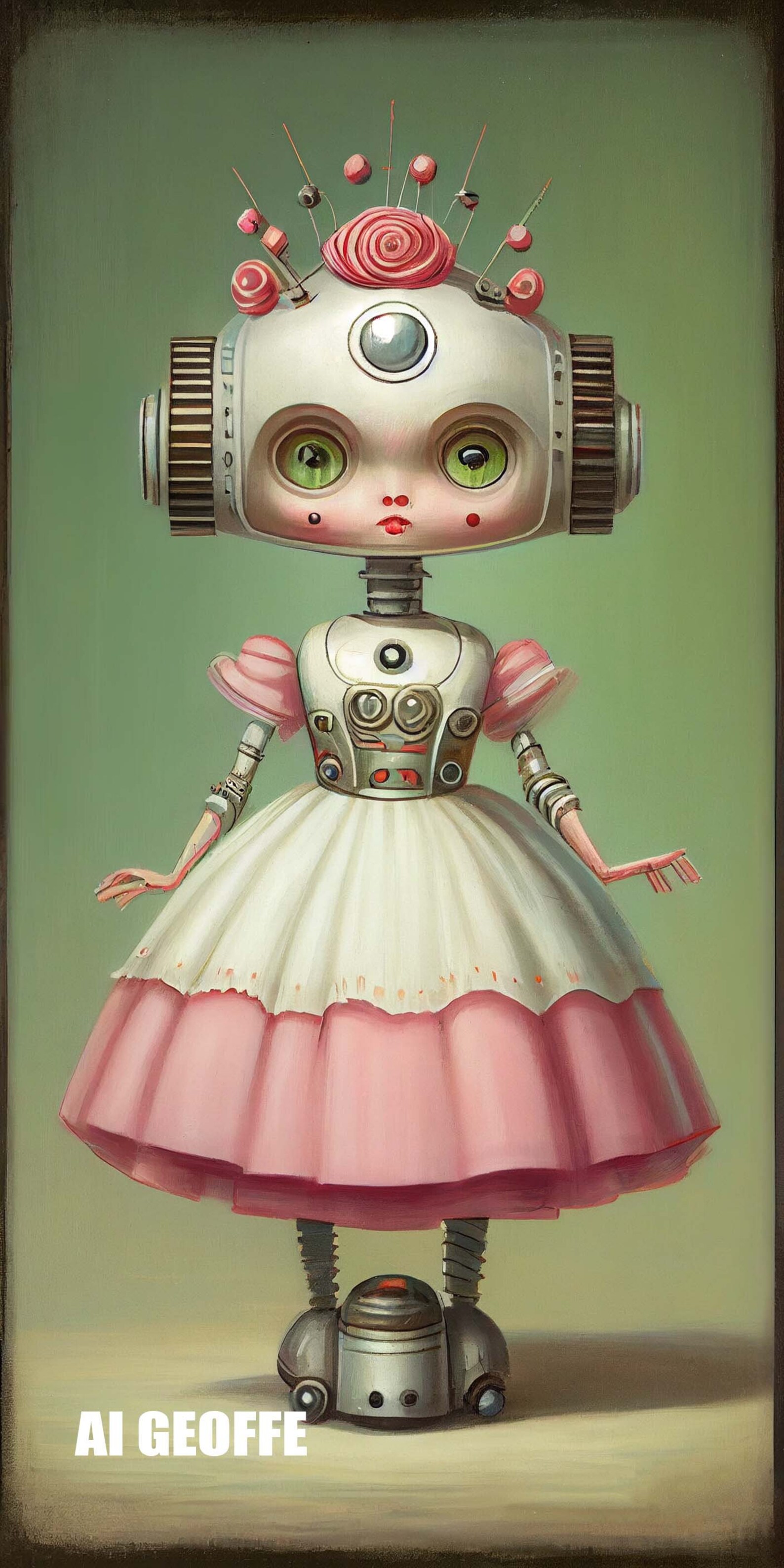 Retro Robots - SET 2, Pop Surrealism, Retro Futurism, AI, Midjourney, Instant Download ...