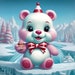 Set of 10 Cute Ice World Bears AI Art, Instant Download, Print Yourself ...