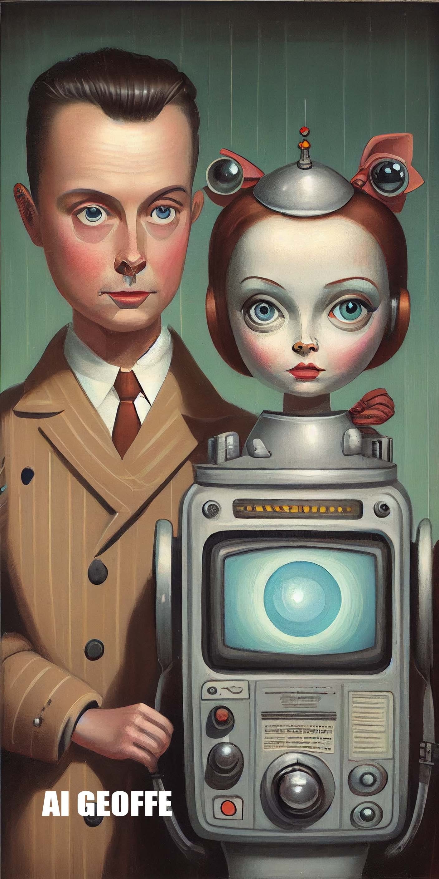 Retro Robots - SET 1, Pop Surrealism, Retro Futurism, AI, Midjourney, Instant Download ...