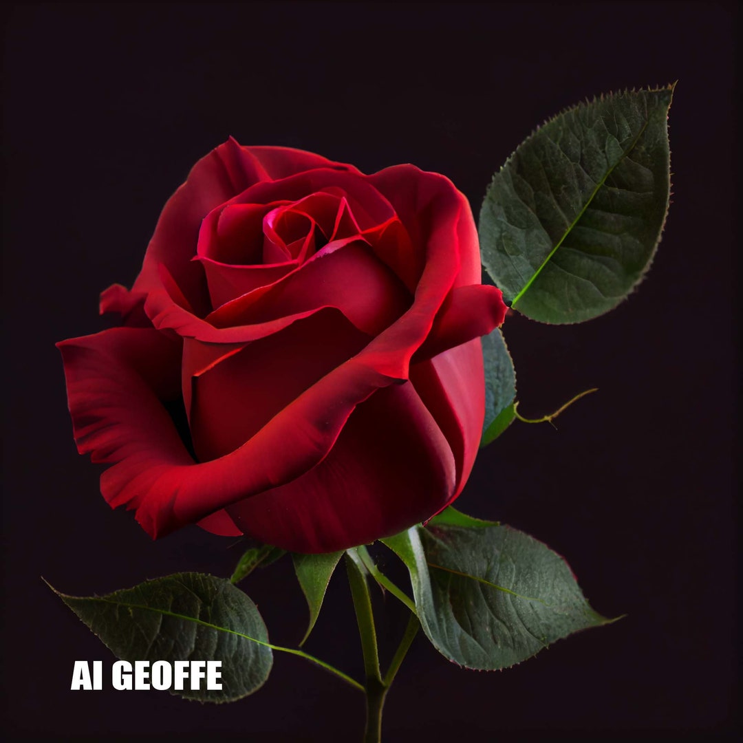 Set of 5 Perfect AI Roses - Midjourney AI, Instant Download, Print ...