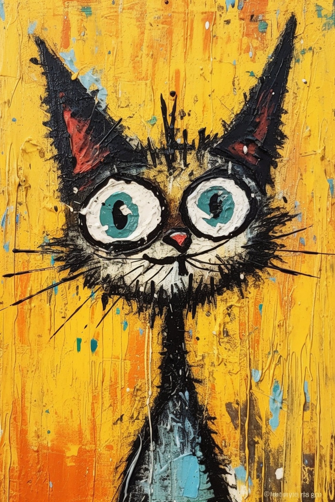 Crazy Cats, Set of 10, Instant Download and Printable AI Created Images ...