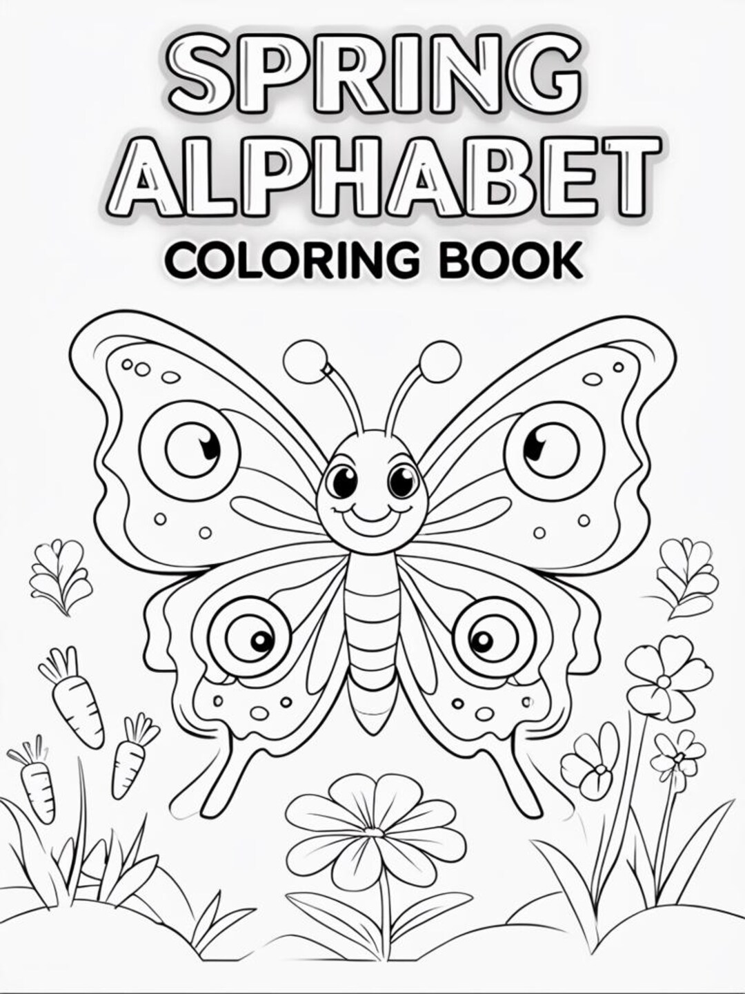 Spring Alphabet Coloring Book | Printable Coloring Designs | Fun Spring ...