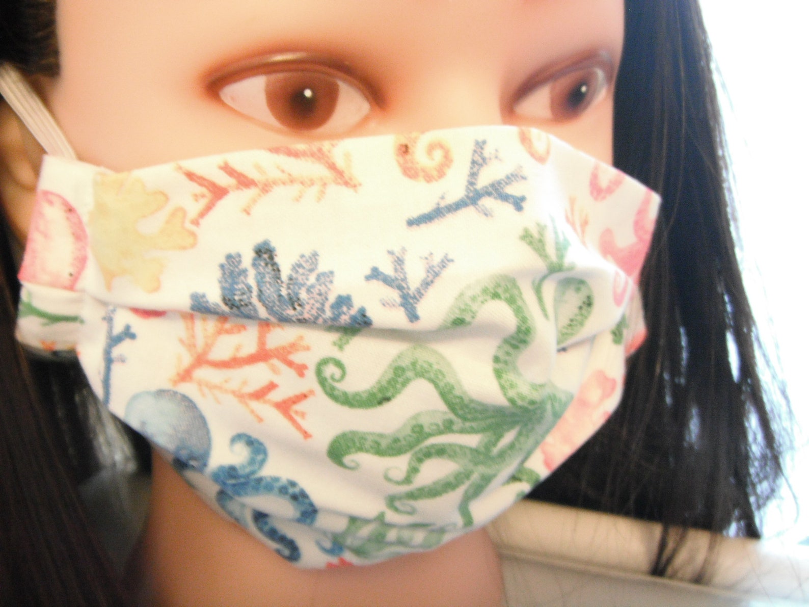 Octopus Face Mask Colorful Octopus Face Covering Pediatric - Etsy