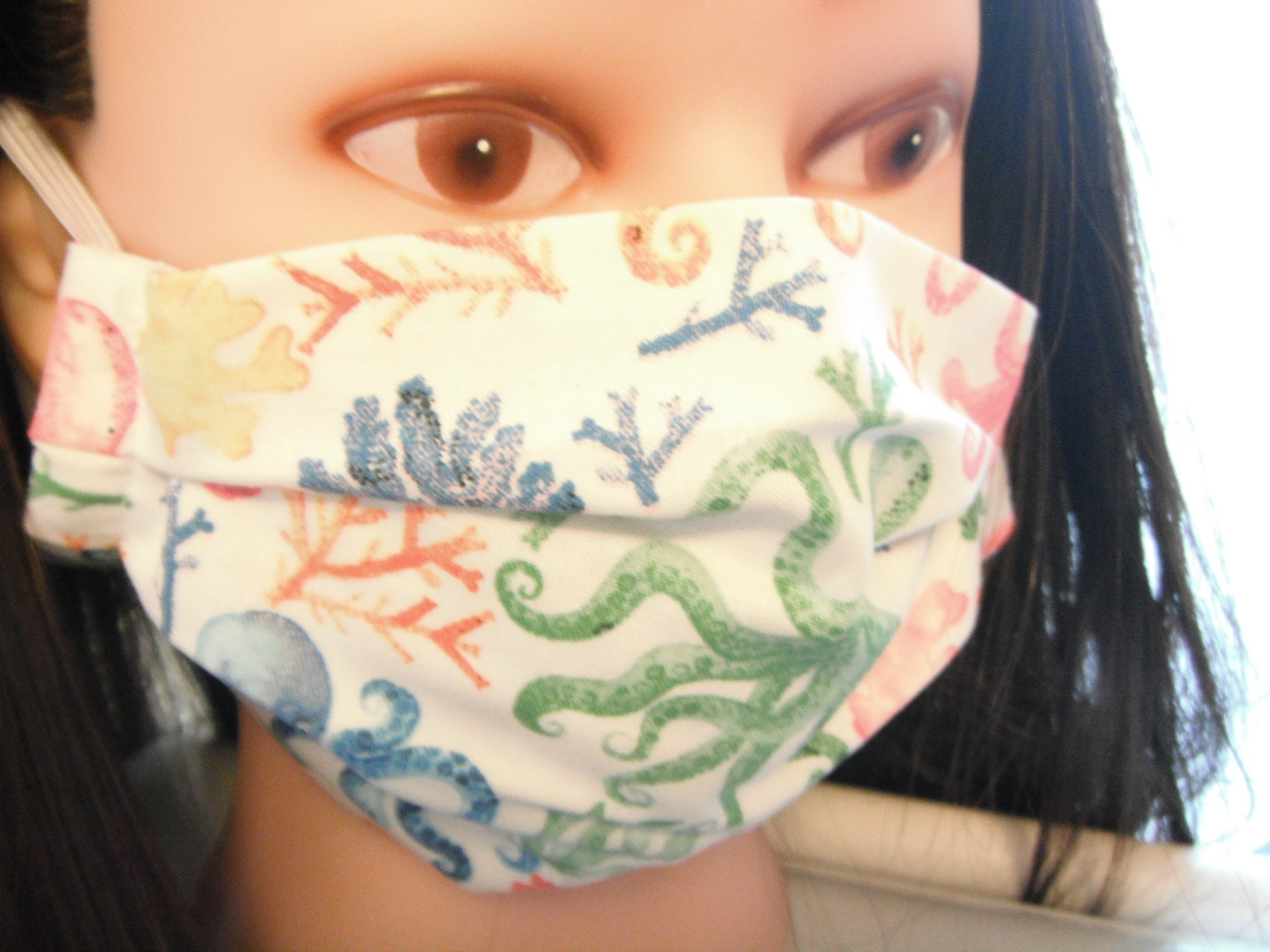 Octopus Face Mask Colorful Octopus Face Covering Pediatric - Etsy