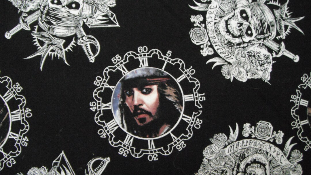 Johnny Depp Face Mask, Jack Sparrow Face Mask, Pirates of Caribbean ...