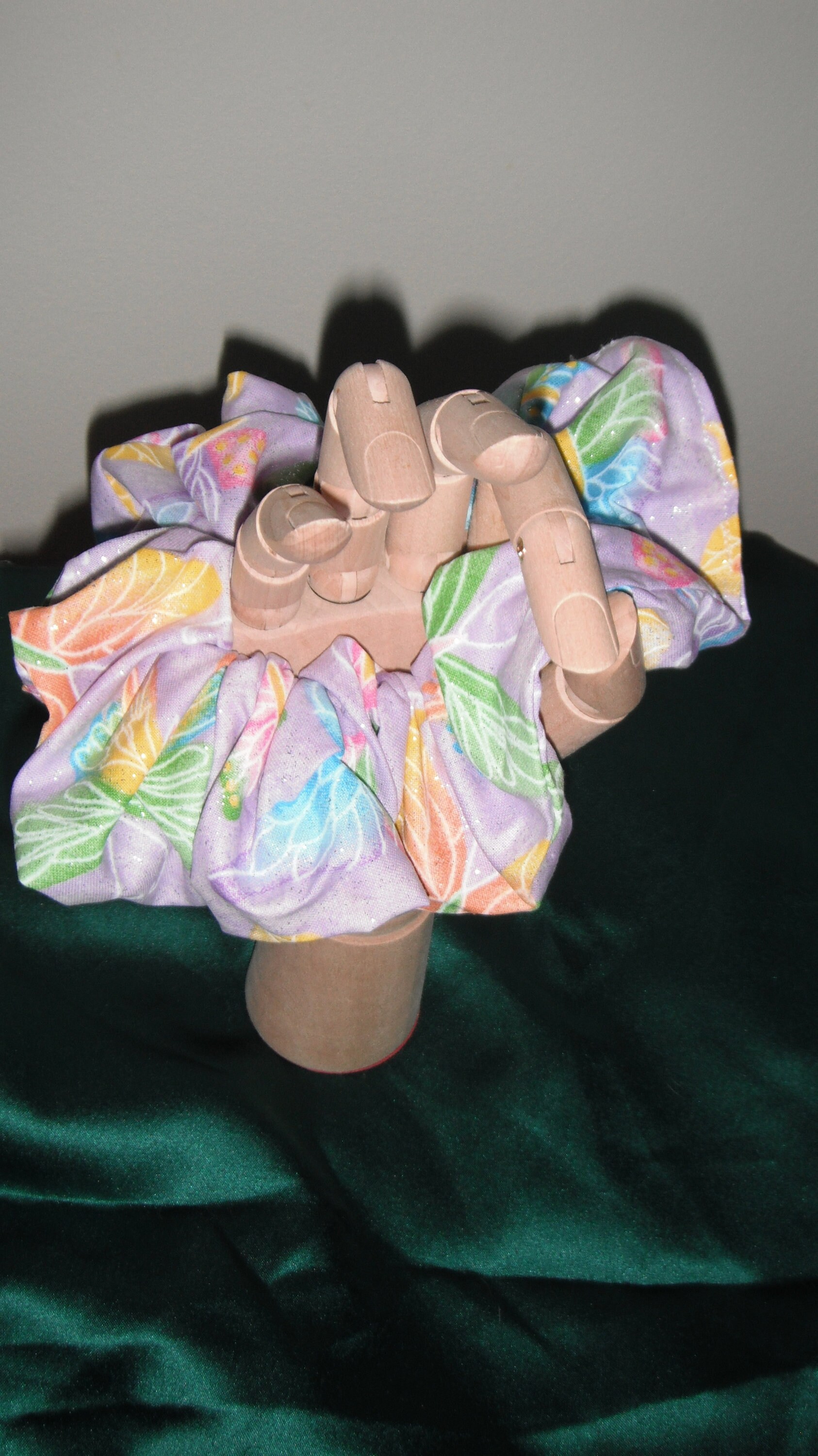 Scrunchie With Glittery Butterflies Cotton, Hair Accessories, Fancy ...