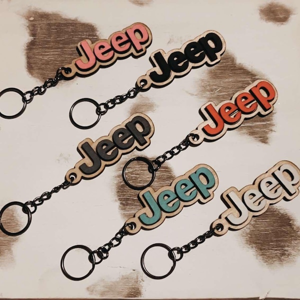 Jeep Keychain - Etsy
