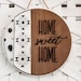 Home Sweet Home|round Sign|cow Print Sign| Western Sign - Etsy