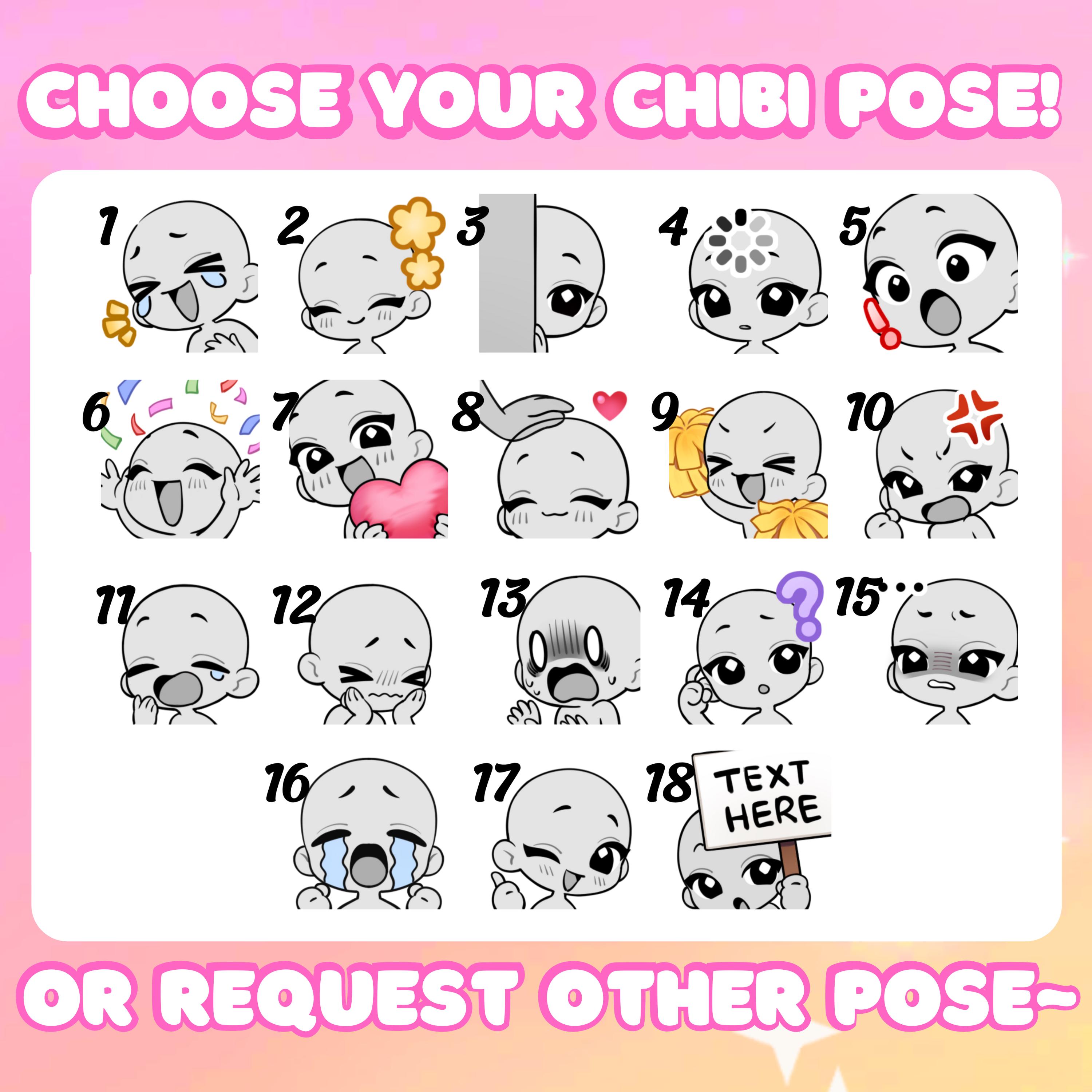 Custom CHIBI Twitch Panels | Cute Chibi Anime Vtuber Stream Panel ...