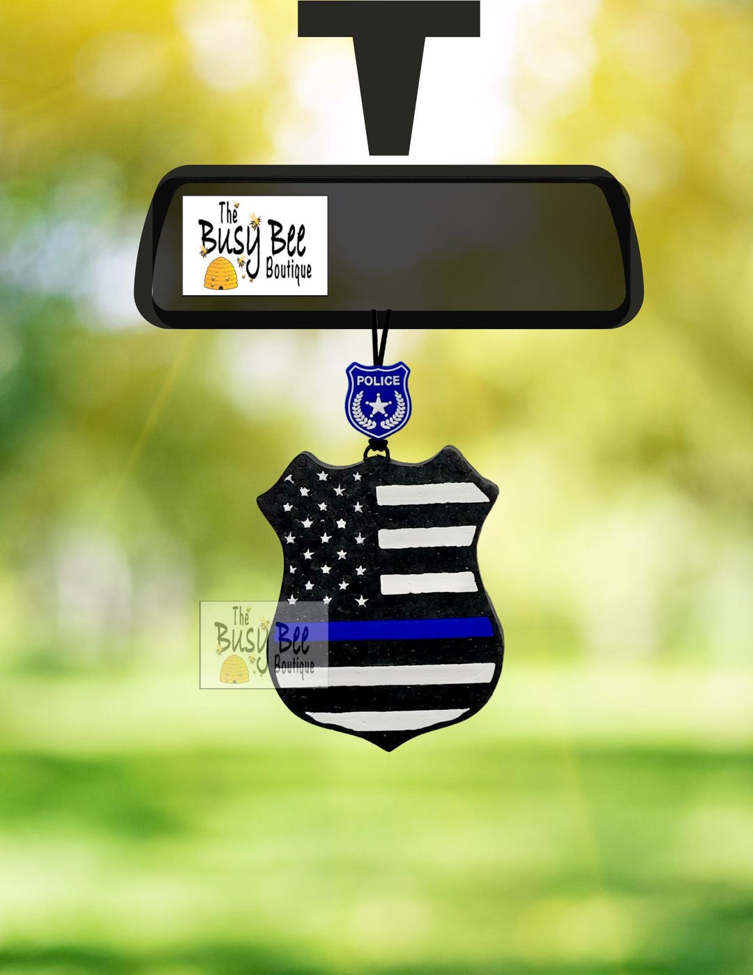 Police Badge With the Blue Line Freshie for Car or Small Room - Etsy