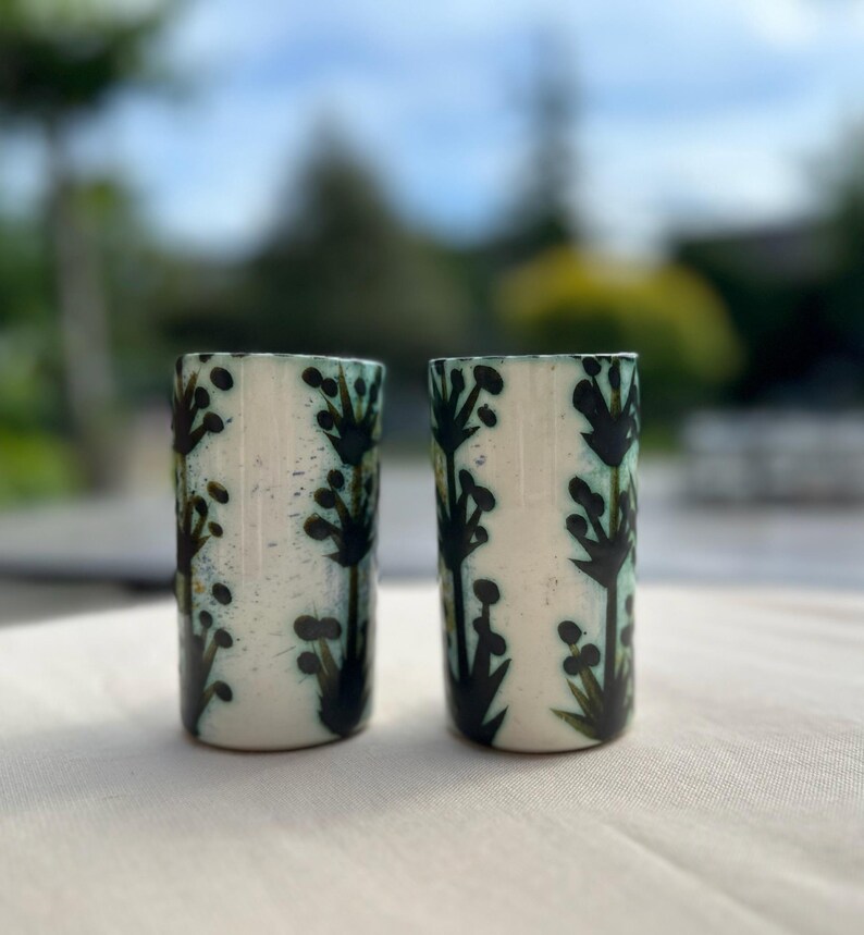 Pair of Vintage Newlyn Celtic Pottery Folk Design Mugs - Designed by ...