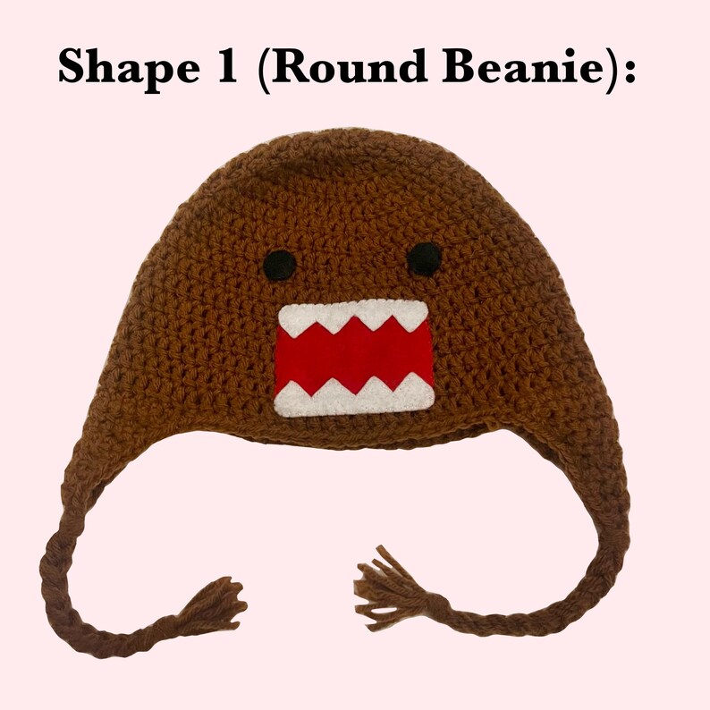 Domo Inspired Crochet Beanie- Customizable - Etsy