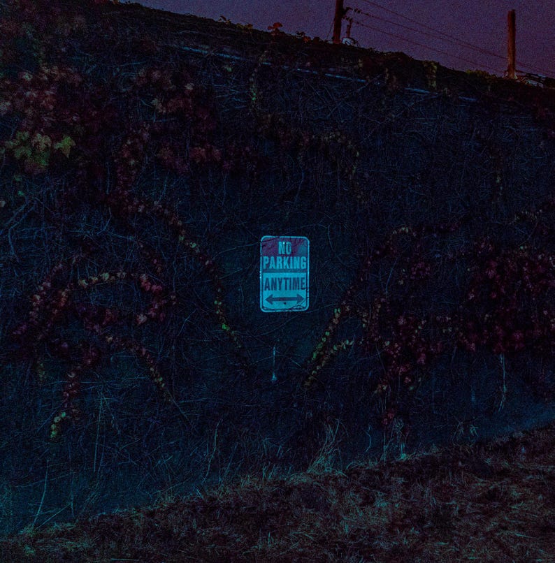 Liminal Space Sign Wall Unframed Photography Print | Surreal No Parking ...
