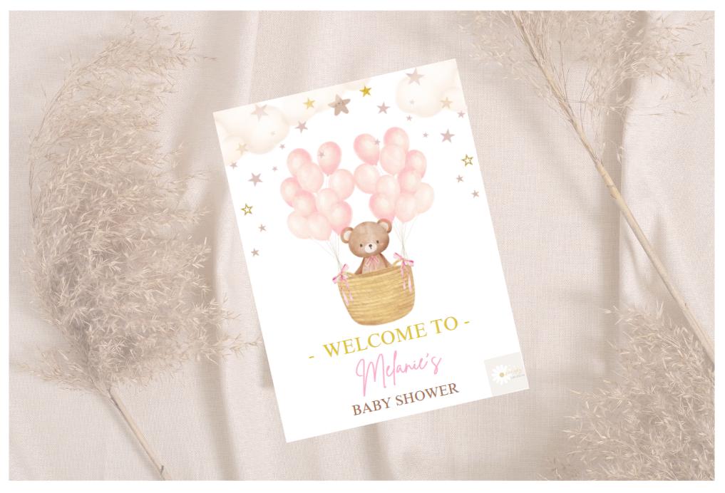 Editable Welcome Baby Girl Sign (8.5 X 11) | Baby Girl Bundle of Joy ...