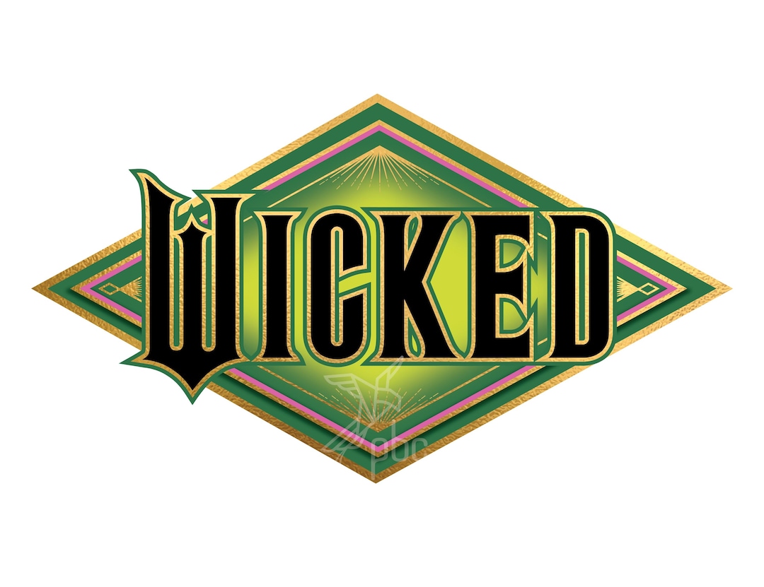 WICKED Musical & Movie LOGO ~ Digital Vector Emblem - Etsy