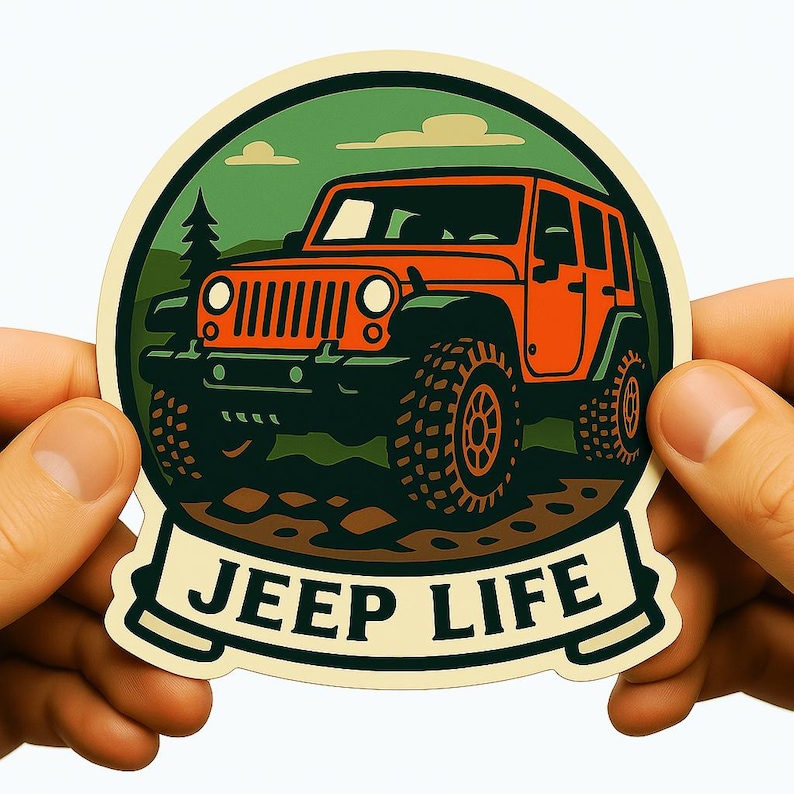 Jeep Life Sticker – Off-road Vinyl Decal for Car, SUV, or Truck – 4x4 ...