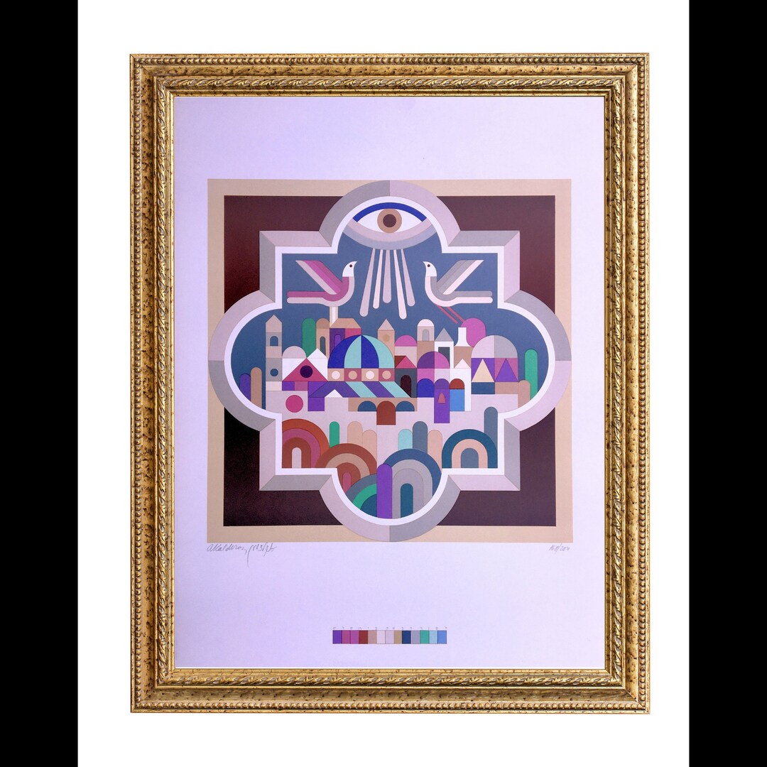 Jerusalem Art Print - Holy City Wall Decor - Religious Gift - Cityscape ...