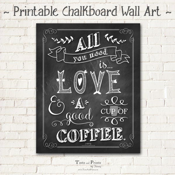 Coffee Chalkboard - Etsy