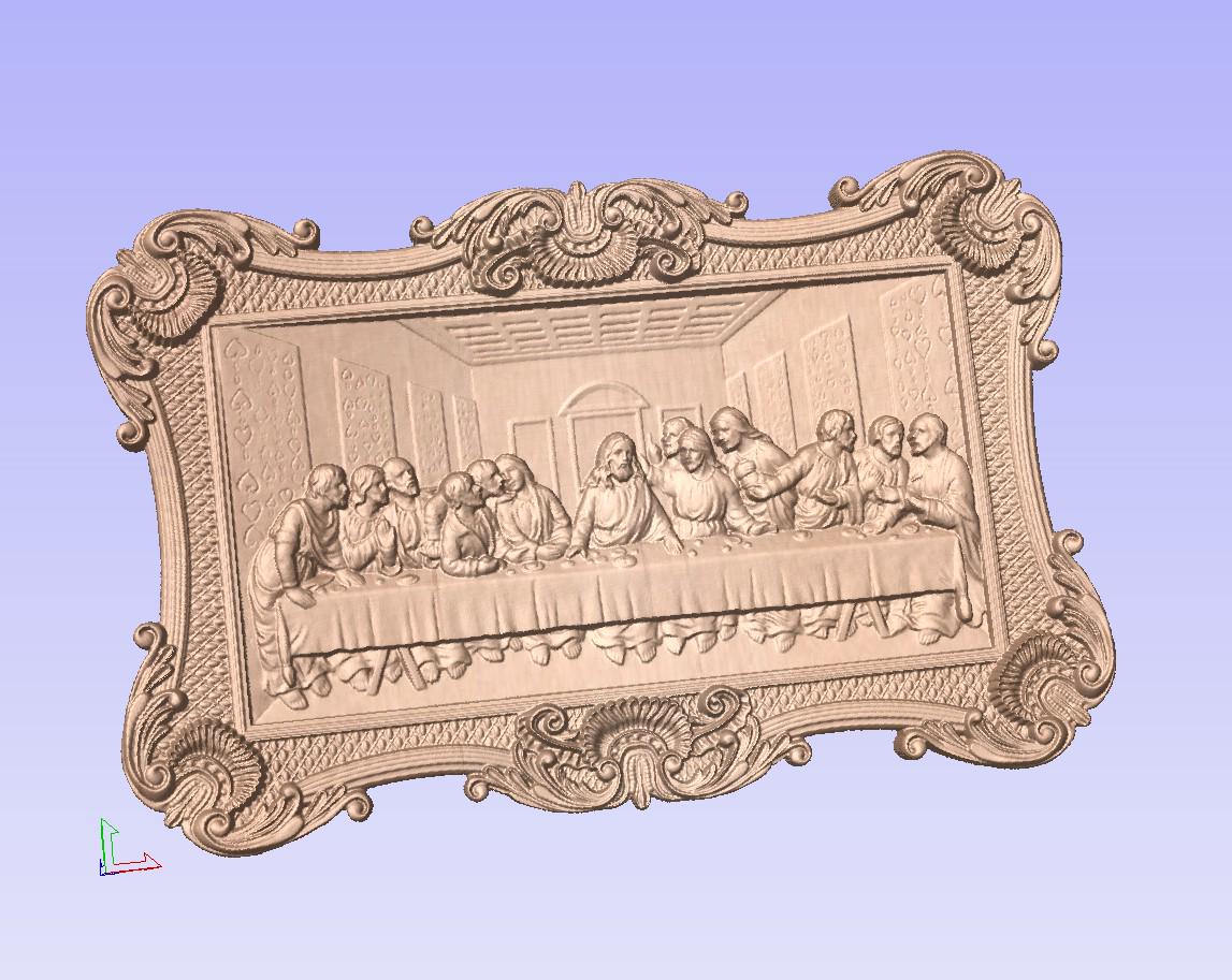 The Last Supper 3D Stl File CNC - Etsy