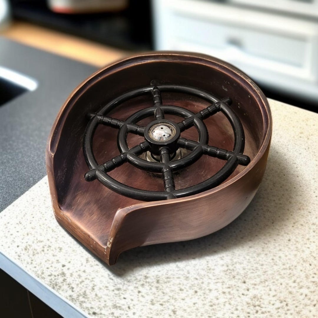 Elegant Copper Finish Kitchen Sink Glass Rinser,sink Cup Cleaner,brass ...