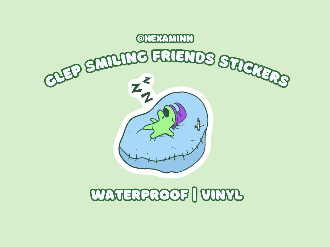 Glep Smiling Friends Sticker | 2x3 in | Waterproof & Vinyl - Etsy
