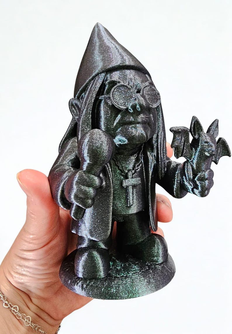 Ozzy Gnome 3D Printed Rip Prince of Darkness - Etsy Australia