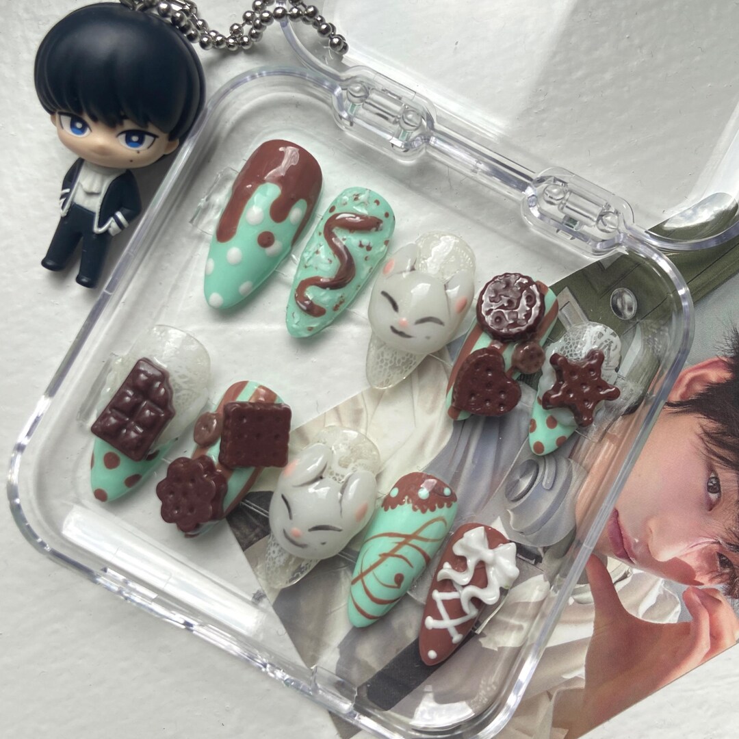 ENHYPEN Sunoo Handmade Press-on Nail Set - Etsy