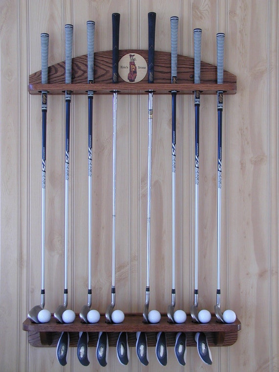 Golf Club putter Display Rack 8 club-putter Personalized | Etsy