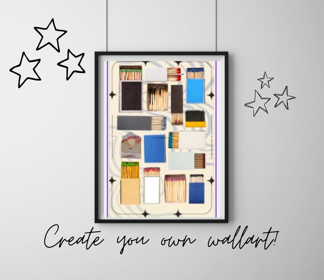 Editable Matchbox Poster Template | Blank Matchbox Template | Digital ...