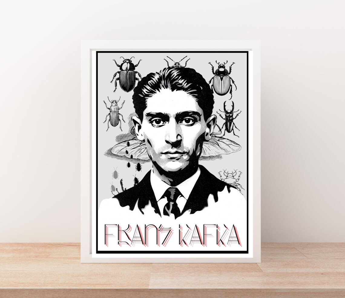 Franz Kafka Printable Poster - Kafka Poster- Contemporary Portrait of ...
