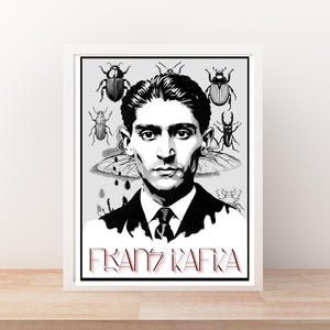 Franz Kafka Printable Poster - Kafka Poster- Contemporary Portrait of ...
