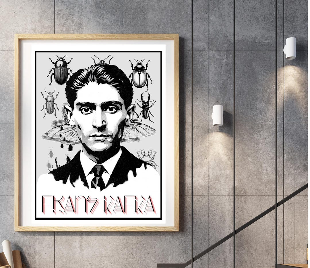 Franz Kafka Printable Poster - Kafka Poster- Contemporary Portrait of ...
