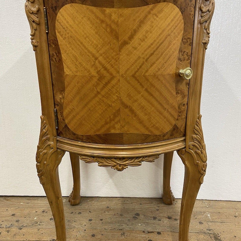 French Inlaid Nightstands - Etsy