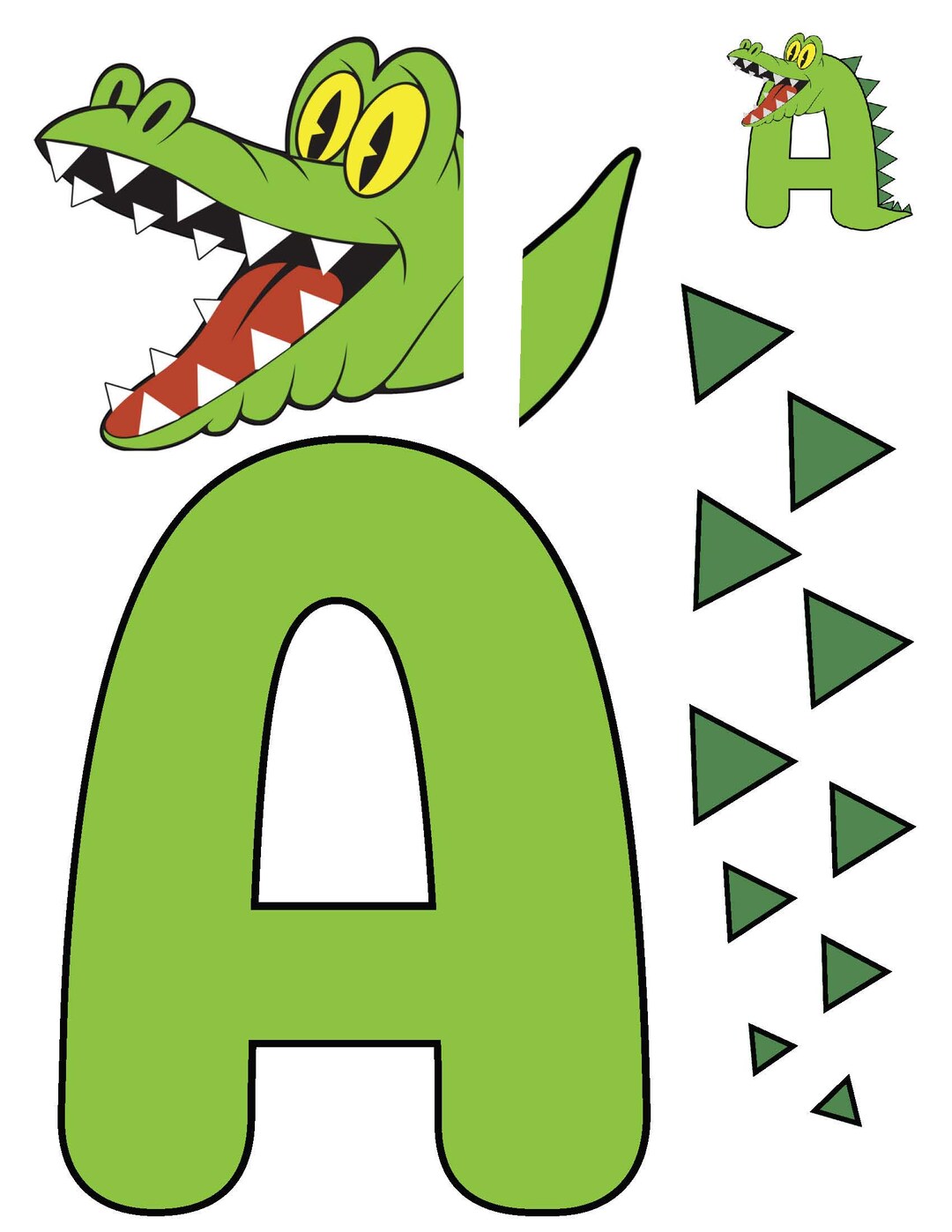 Alphabet Animal Cutouts Printable / ABC Animal Letters for Kids ...
