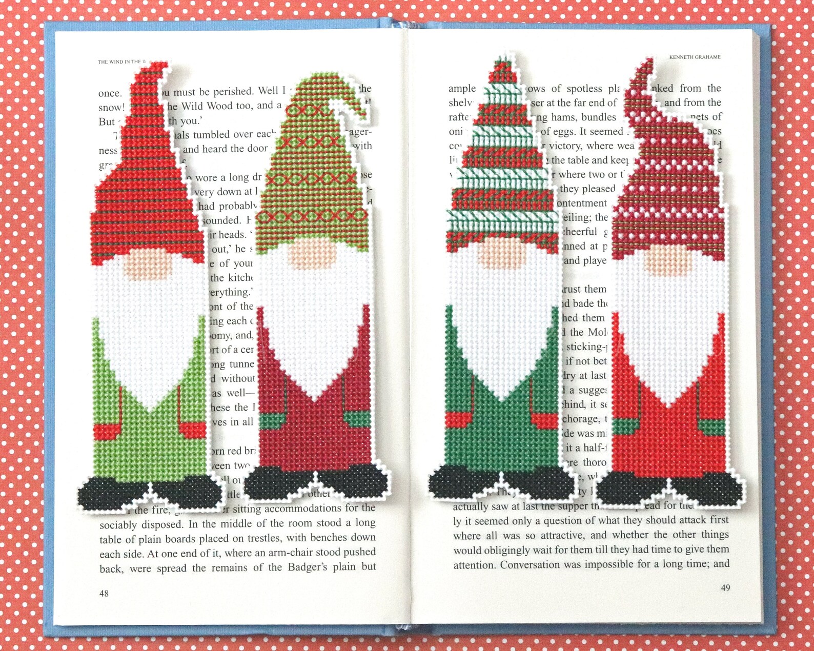 Christmas Gnome Bookmarks Cross Stitch Patterns Set Instant Download ...