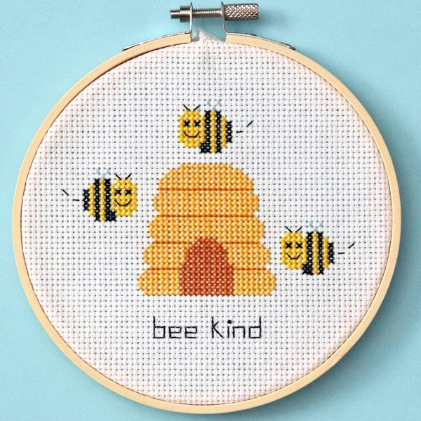 Bee Cross Stitch - Etsy