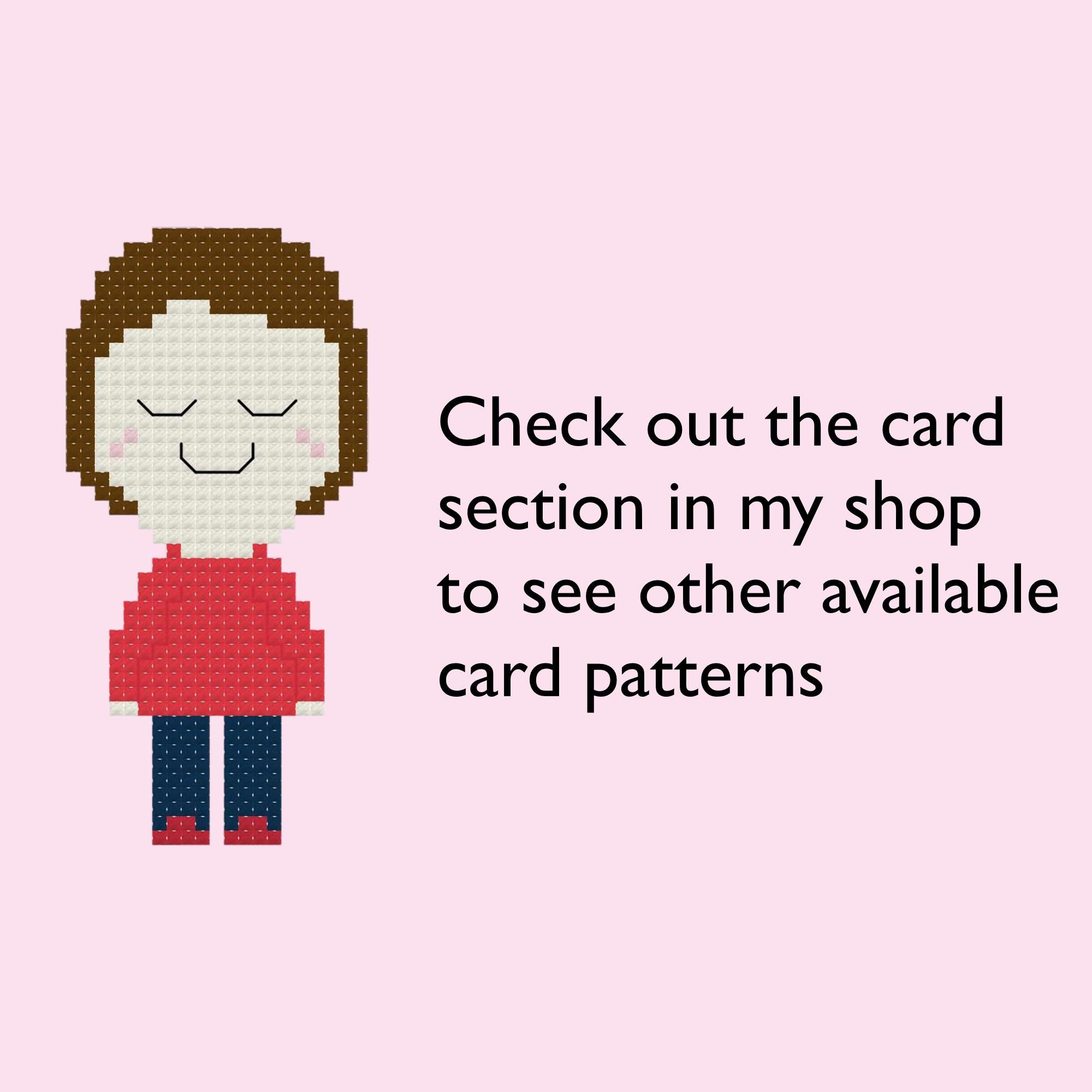 Mom Pear Card Cross Stitch Pattern - Mom You're Pear-fect - Instant ...