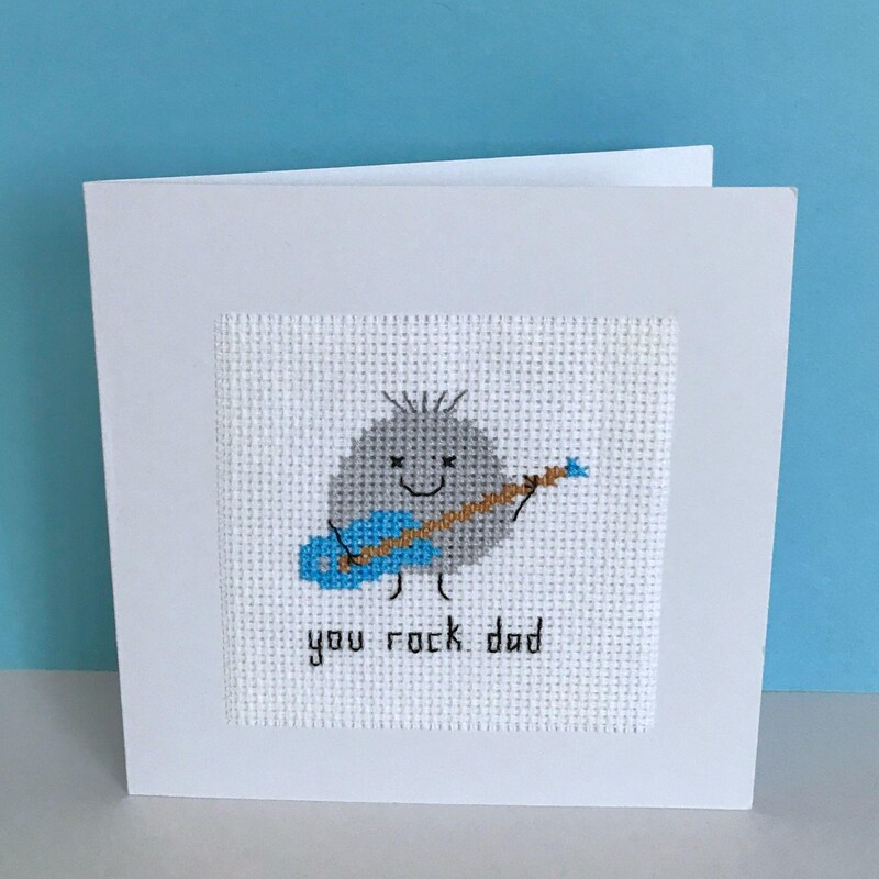 Rock Cross Stitch - Etsy